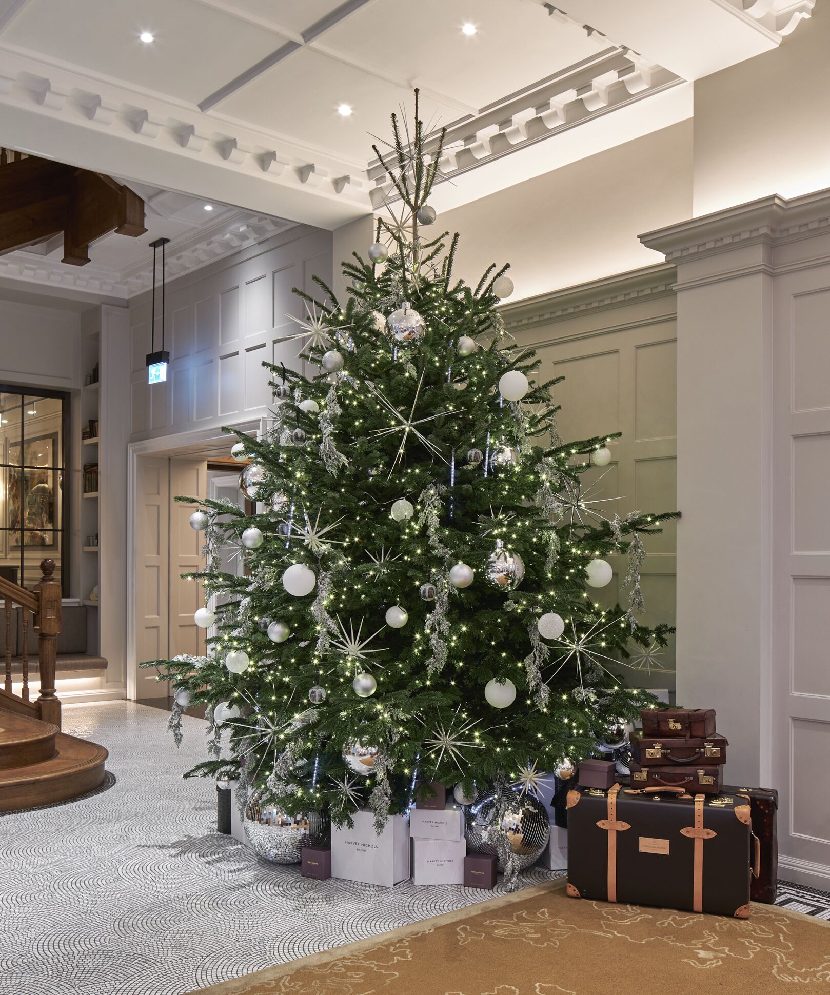 professionally decorated christmas trees